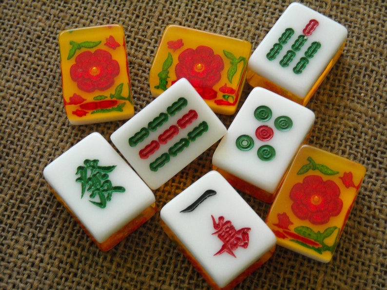 8 Large Mahjong Tiles Mahjong Tiles for Crafts Mahjong - Etsy Hong Kong