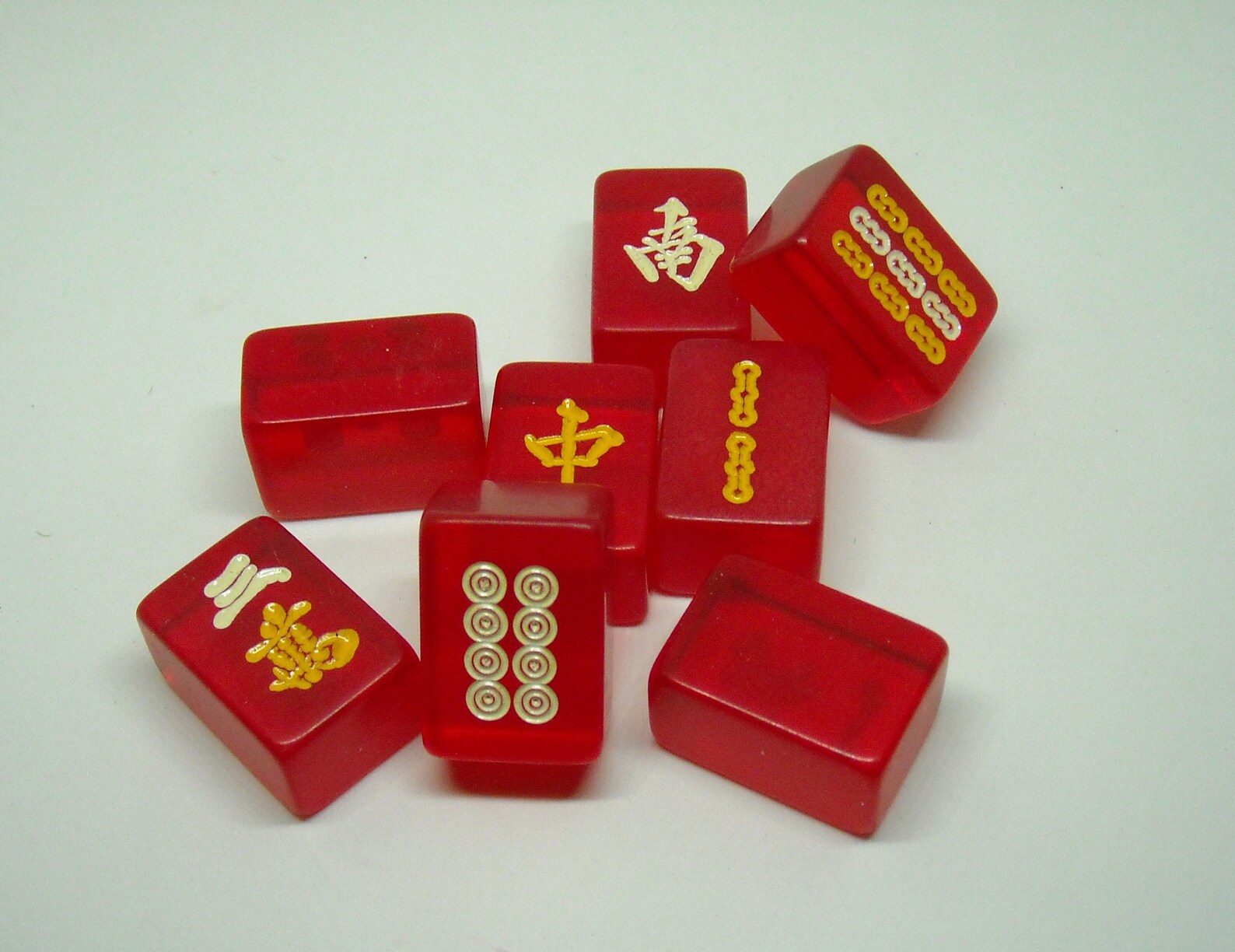 8 Mahjong Tiles Transparent Mahjong Tiles Mahjong Supplies | Etsy