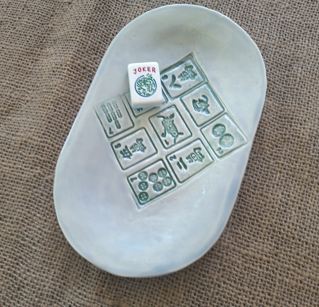 Mahjong Dish Mahjong Pottery Handmade Mahjong Plate - Etsy