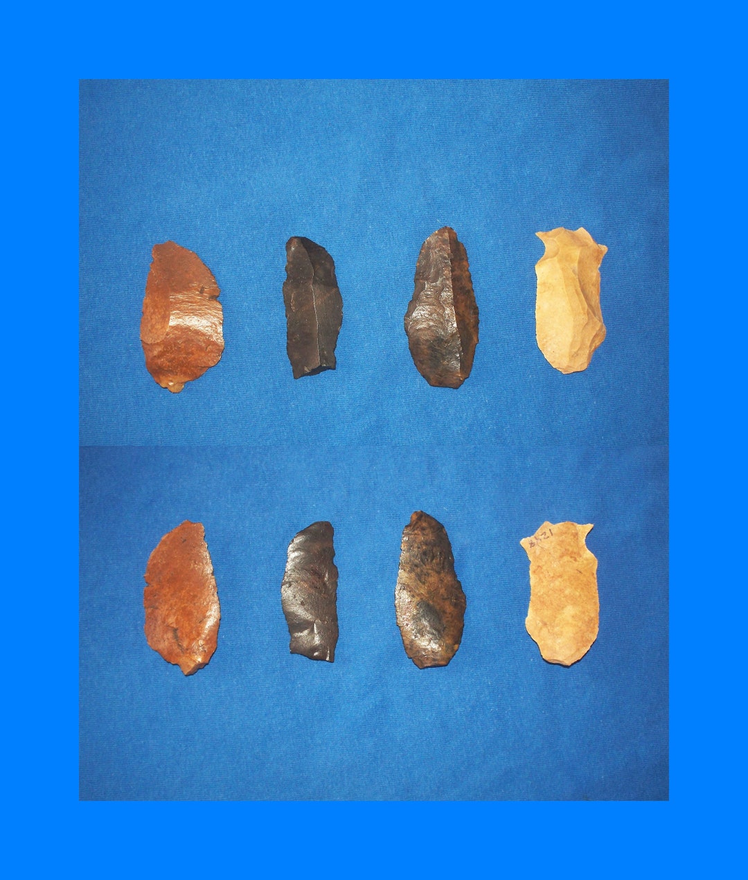 Four Native American Paleolithic Multi-tools on Flakes #1248 - Etsy