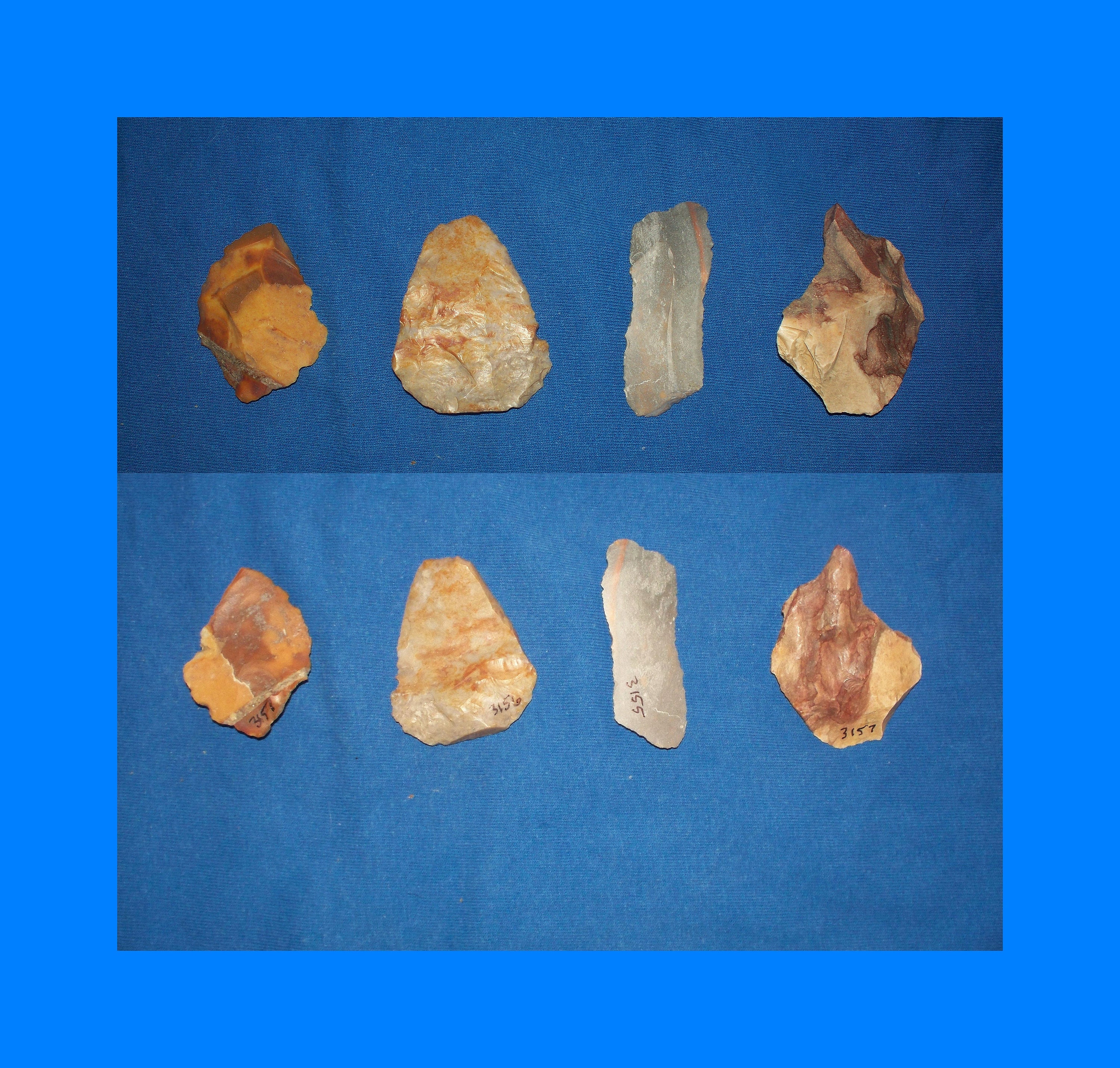 Four Archaic Period Native American Flake Tools #3157 - Etsy