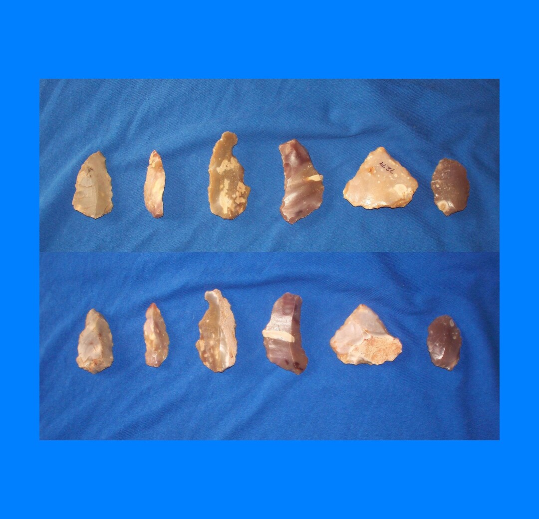 Six Aurignacian Flake Tools #7279 - Etsy