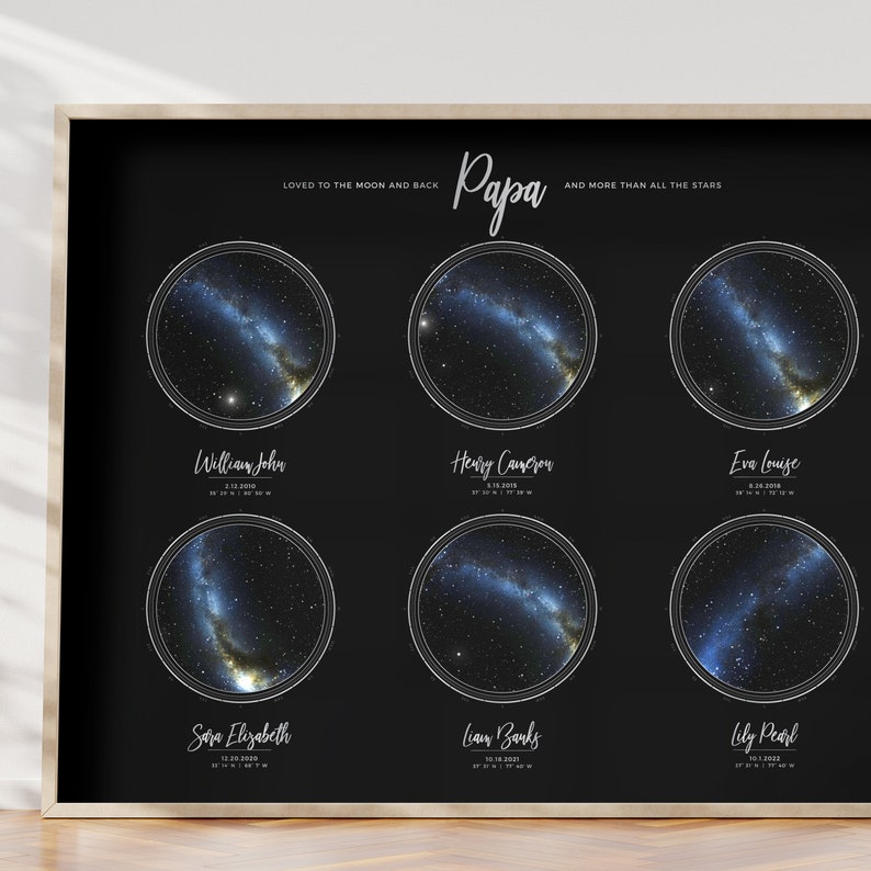 Personalized Star Map Gift | Night Sky Print | Custom Star Chart | Star ...