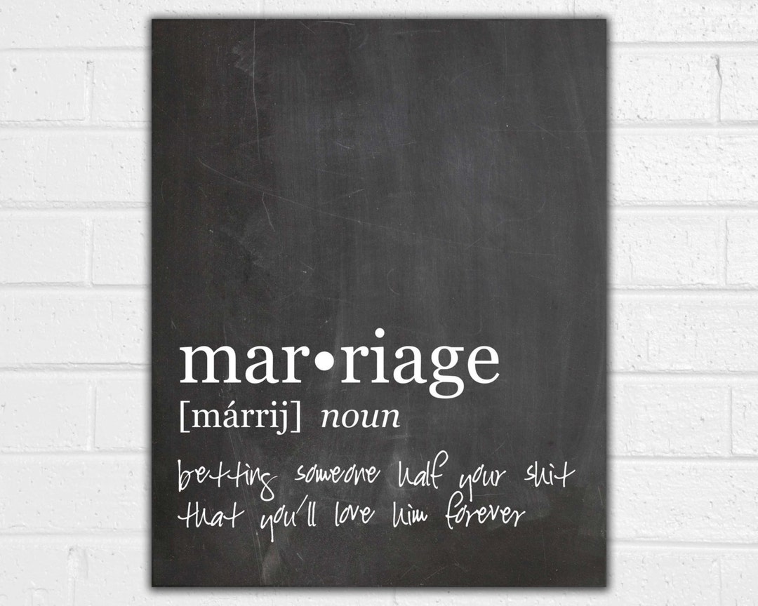 Just Married Sign Marriage Sign Romantic Wall Art Anniversary Gift ...