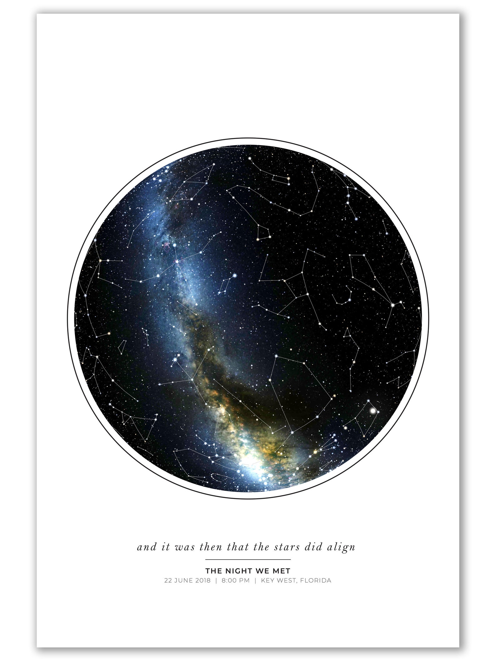 Personalized Star Map Gift | Night Sky Print | Custom Star Chart | Star ...