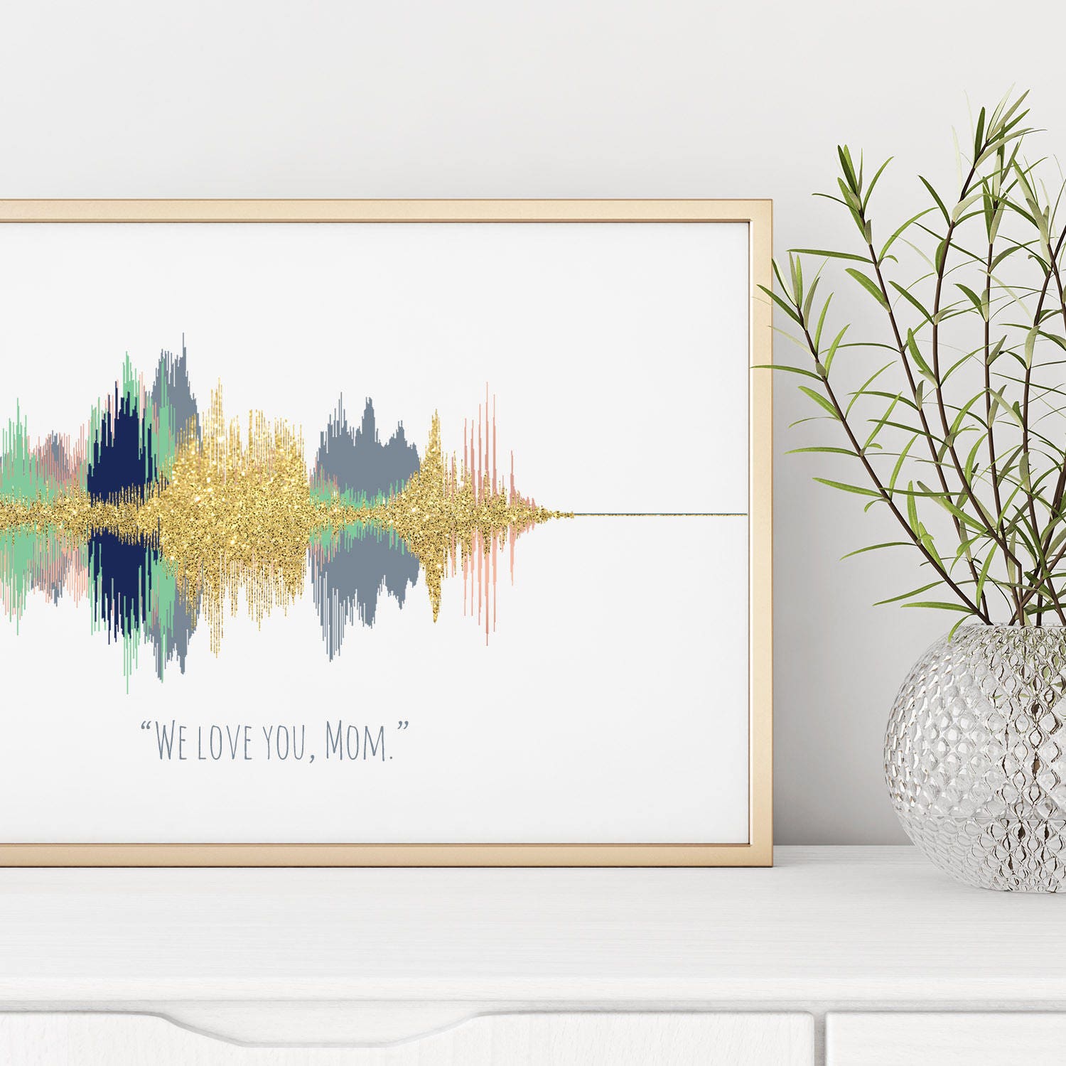 Custom Sound Wave Art Print Voice Wave Choose Your Colors | Etsy Canada