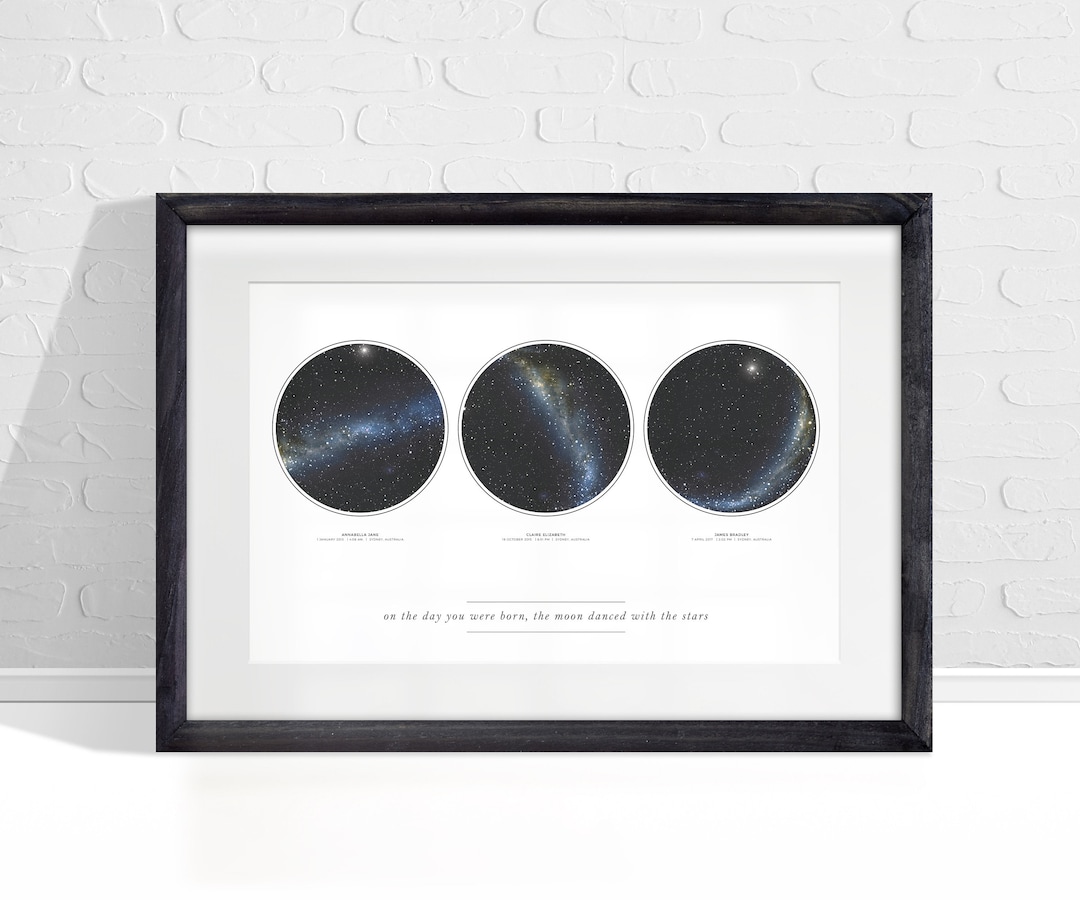 Personalized Star Map | Night Sky Print | Custom Star Chart | Star Map ...