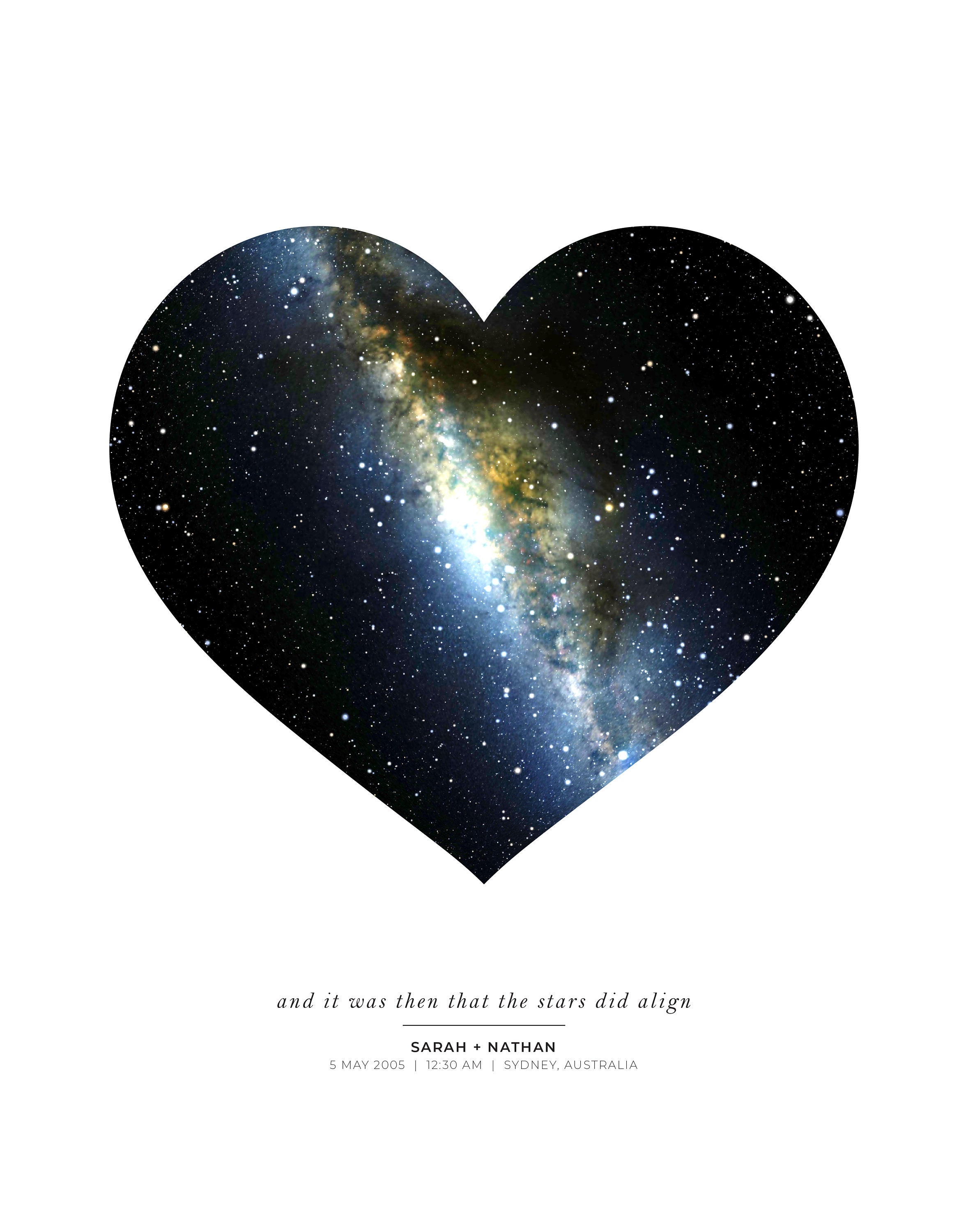 Personalized Star Map | Night Sky Print | Custom Star Chart | Star Map ...