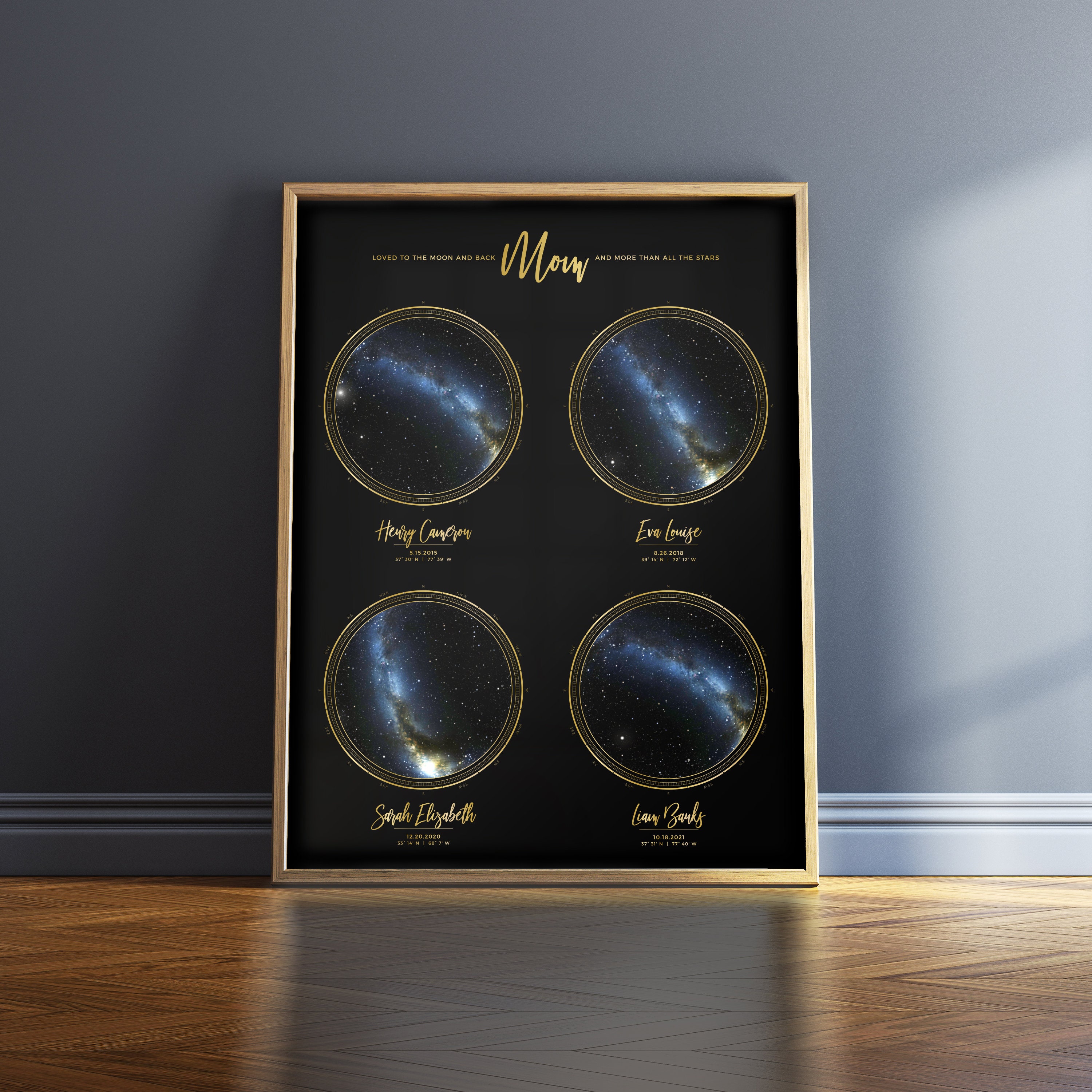 Personalized Star Map Gift | Night Sky Print | Custom Star Chart | Star ...