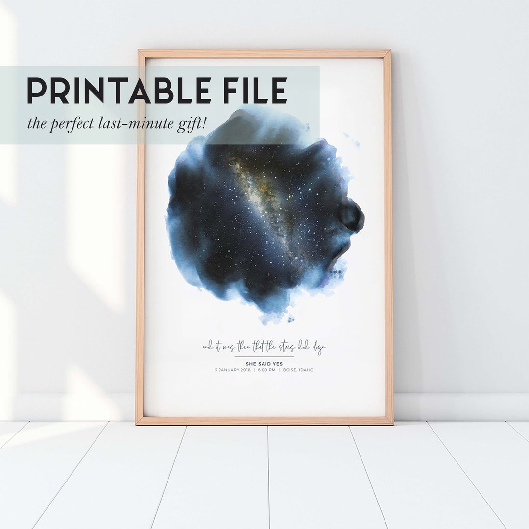 Personalized Star Map Gift | Night Sky Print | Custom Star Chart | Star ...