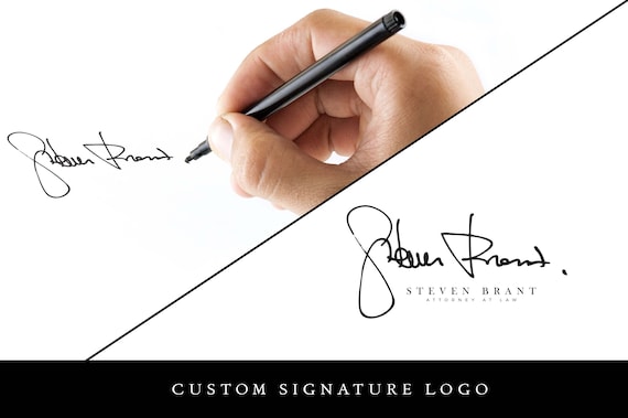 Custom Logo Design Handwritten Logo Signature Logo | Etsy