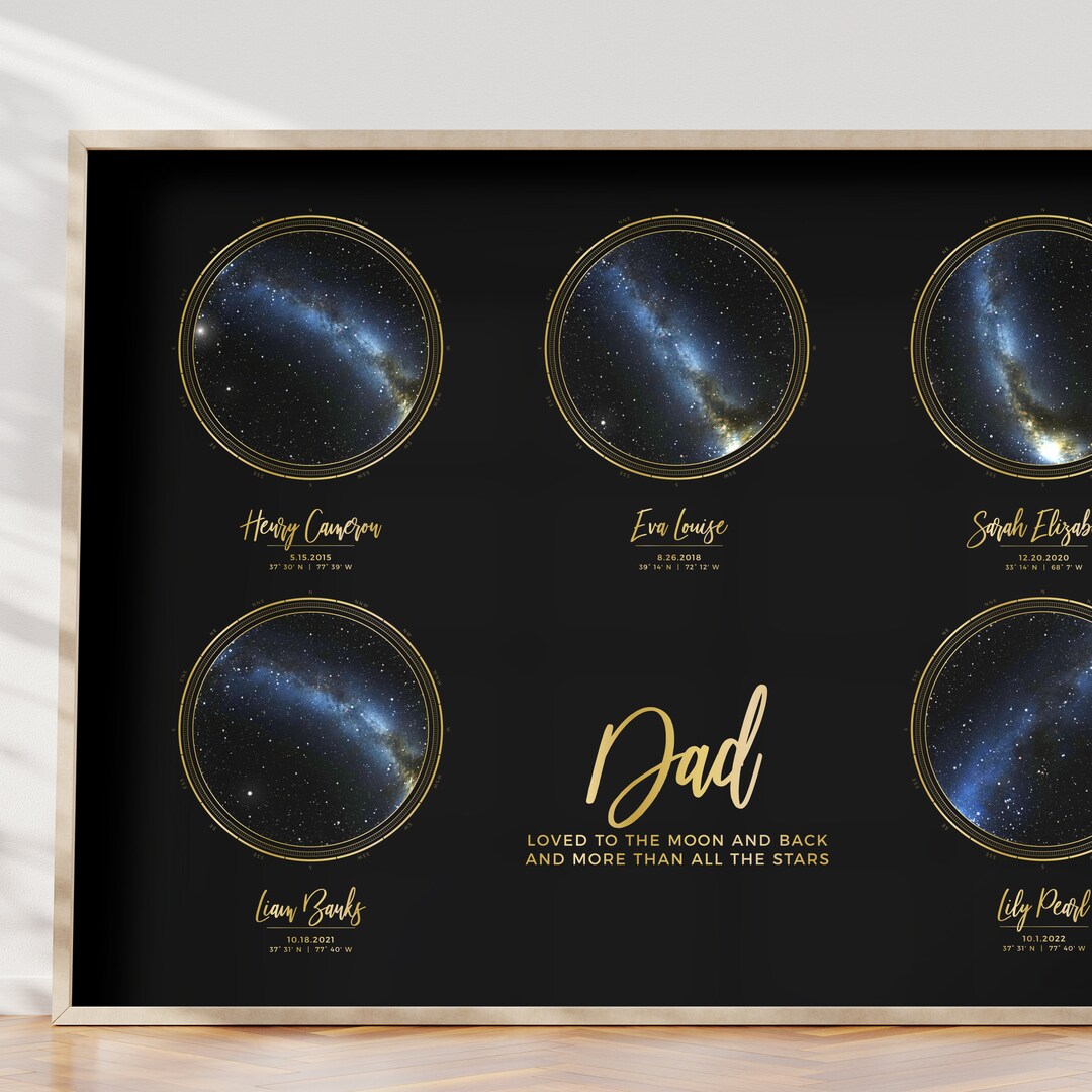 Personalized Star Map Gift | Night Sky Print | Custom Star Chart | Star ...