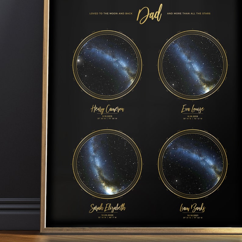 Personalized Star Map Gift | Night Sky Print | Custom Star Chart | Star ...
