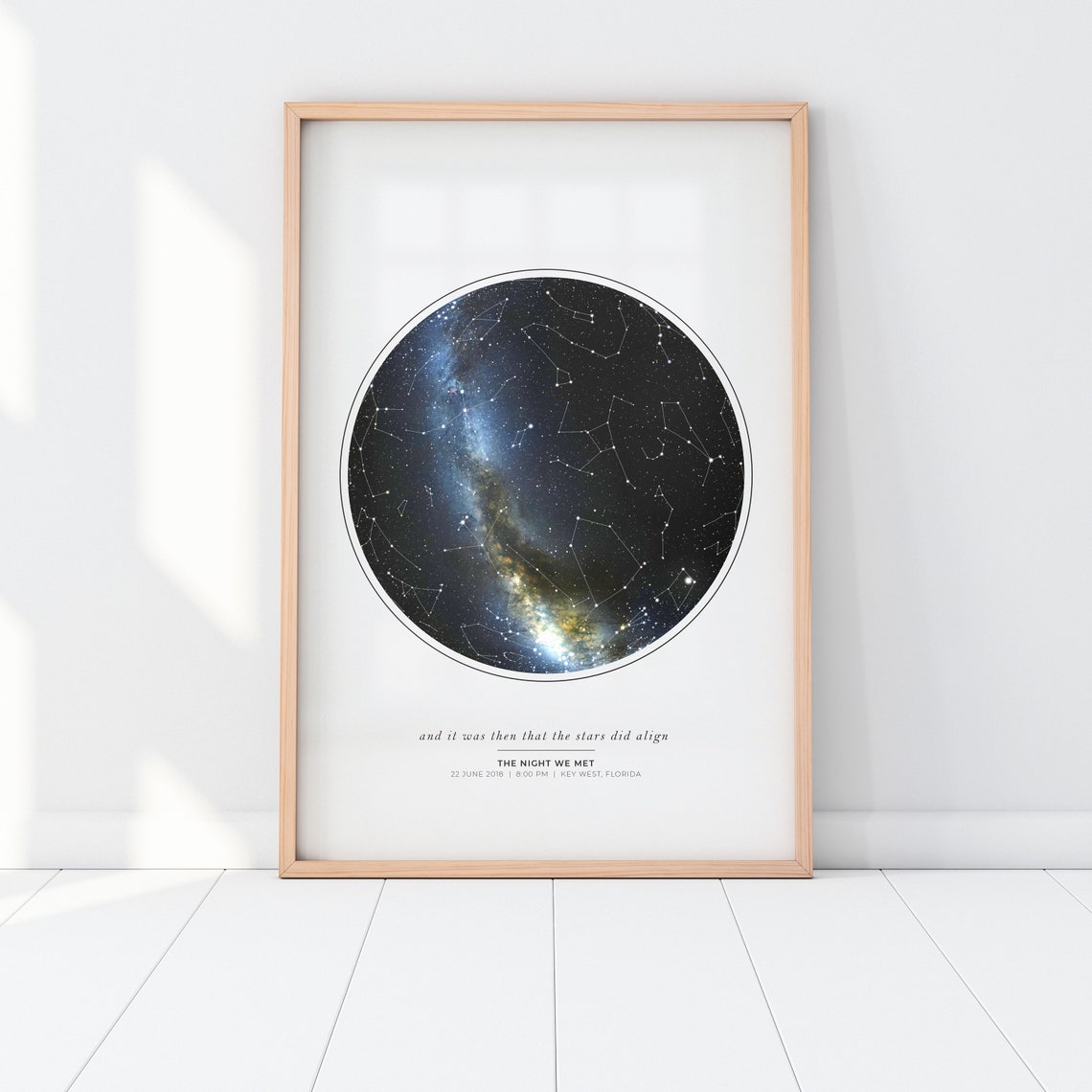 Personalized Star Map Gift Night Sky Print Custom Star | Etsy