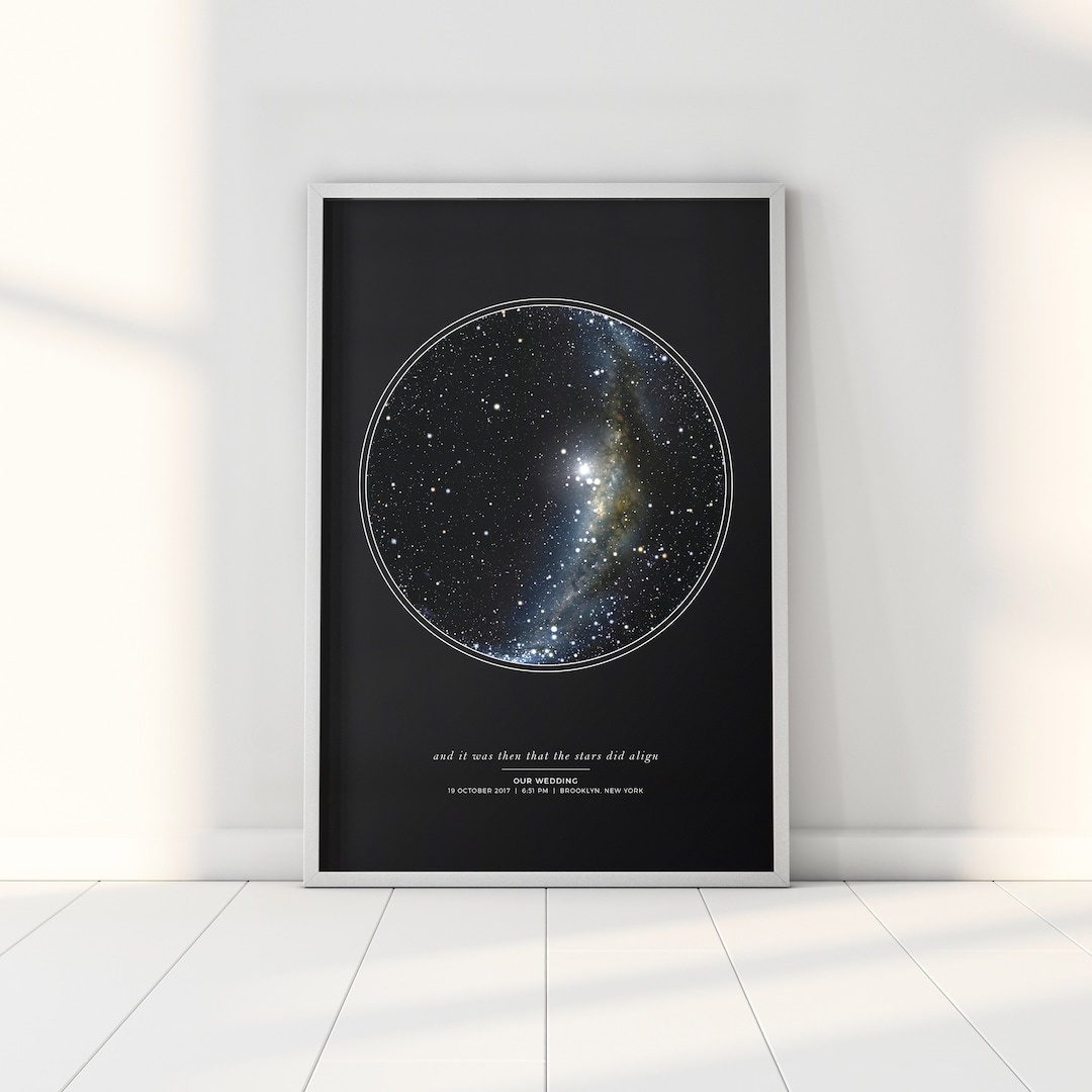 Personalized Star Map Gift | Night Sky Print | Custom Star Chart | Star ...