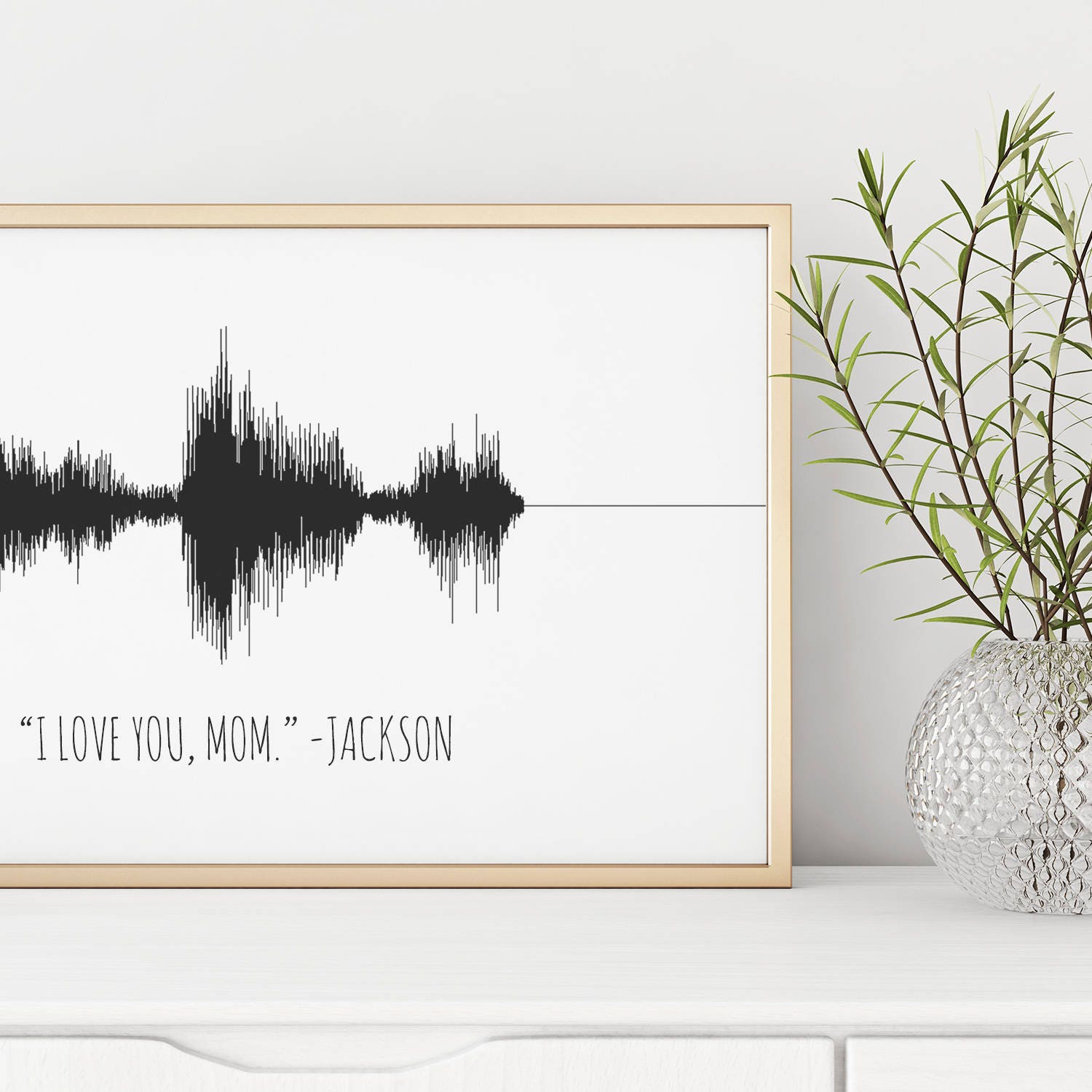 Custom Sound Wave Art Print Voice Wave Choose Your Colors | Etsy UK