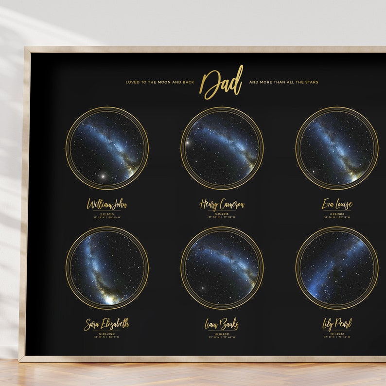 Personalized Star Map Gift | Night Sky Print | Custom Star Chart | Star ...