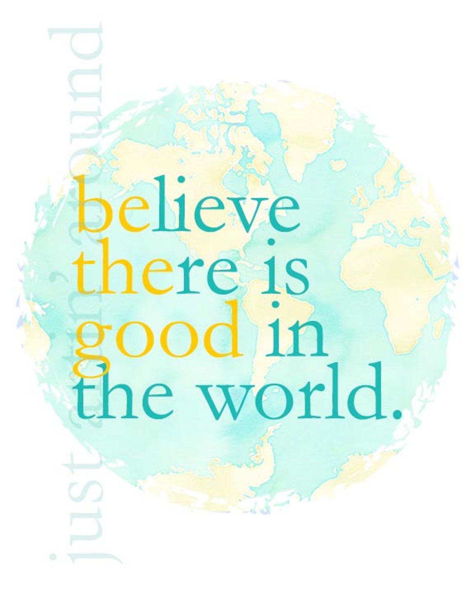 Be the Good in the World Print Be the Good Sign Earth Art - Etsy