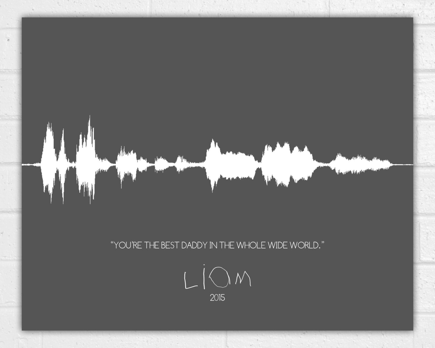 Custom Sound Wave Art Print - Voice Wave - Personalized Valentine's Day ...