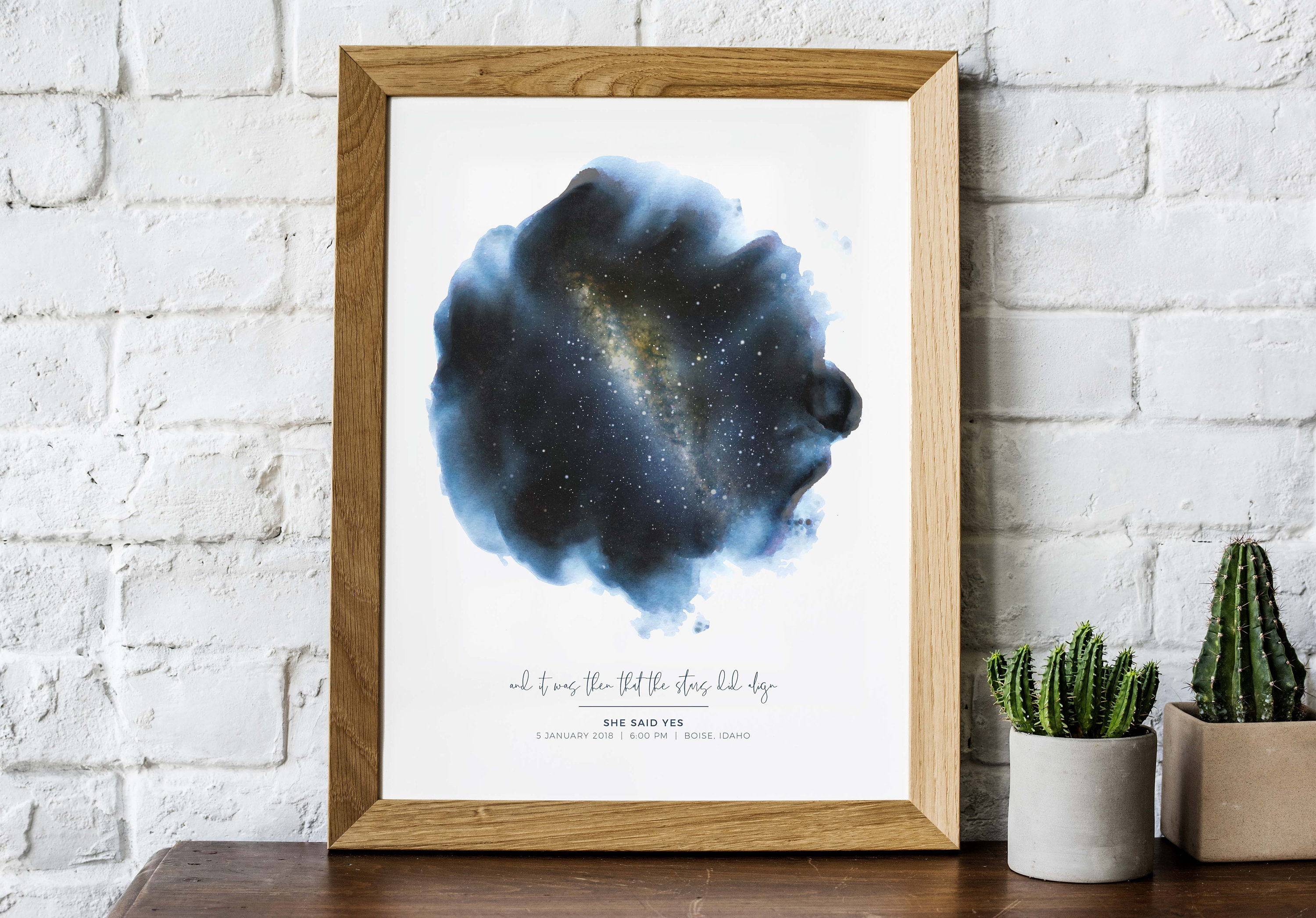 Personalized Star Map Gift | Night Sky Print | Custom Star Chart | Star ...