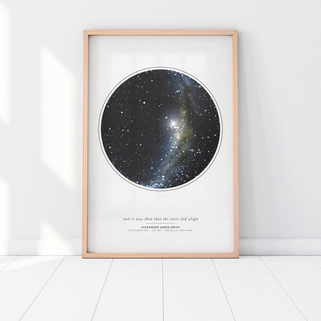 Personalized Star Map Gift | Night Sky Print | Custom Star Chart | Star ...