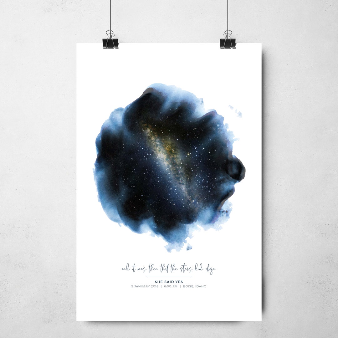 Personalized Star Map Gift | Night Sky Print | Custom Star Chart | Star ...