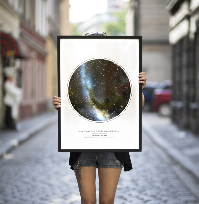 Personalized Star Map Gift | Night Sky Print | Custom Star Chart | Star ...