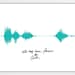Custom Sound Wave Art Print - Voice Wave - Personalized Valentine's Day ...