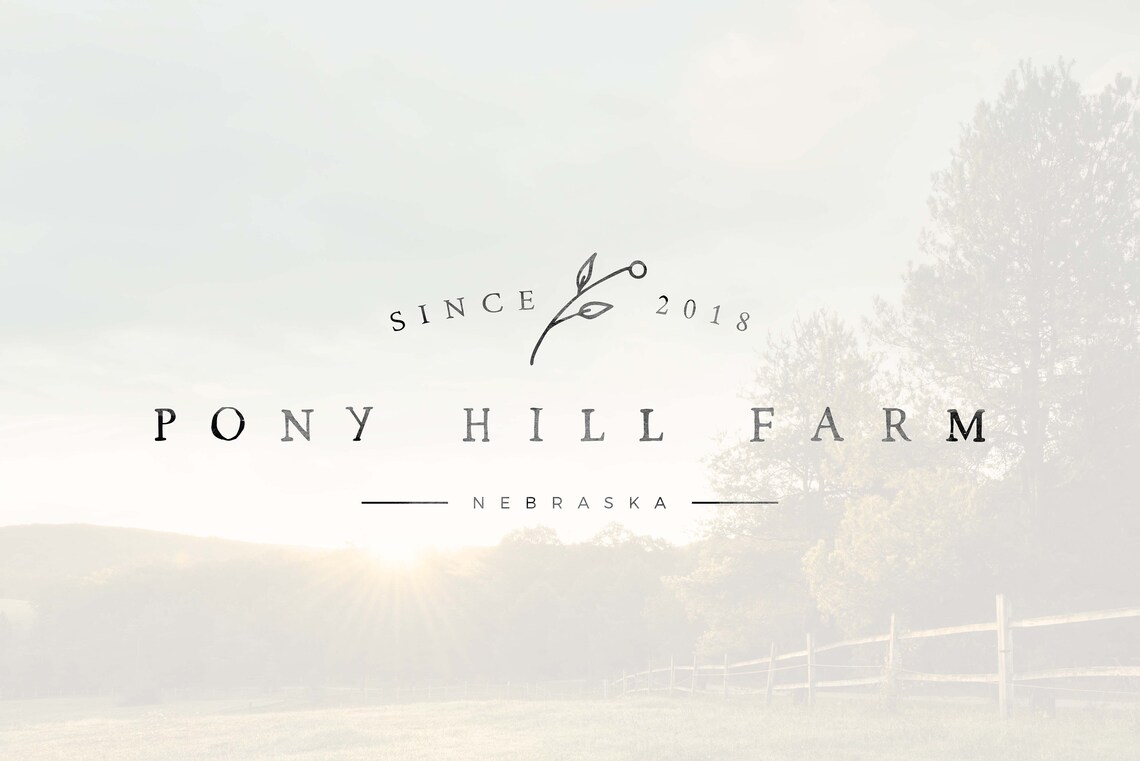 Premade Logo Design - Rustic Logo - Farm Logo Design - Farmhouse Logo ...