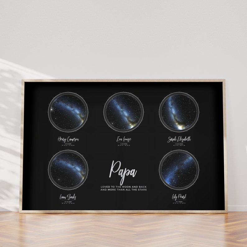 Personalized Star Map Gift | Night Sky Print | Custom Star Chart | Star ...