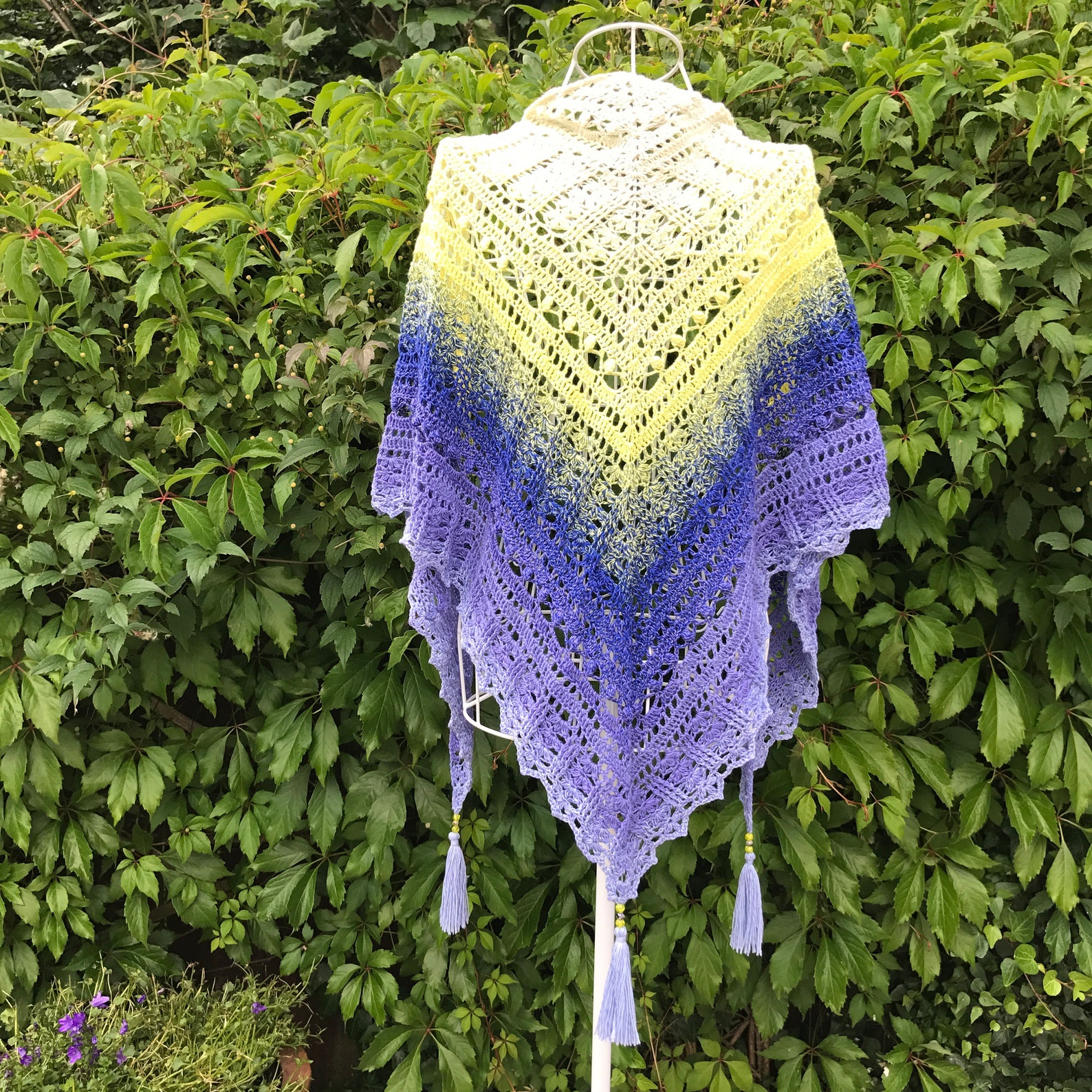 PDF Crochet Shawl Pattern Custard Cream - Etsy