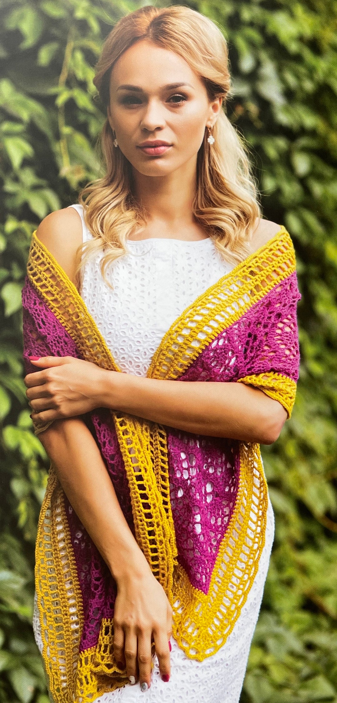 Handmade Crochet Shawl - as Featured in Delicious Crochet Shawls Book ...