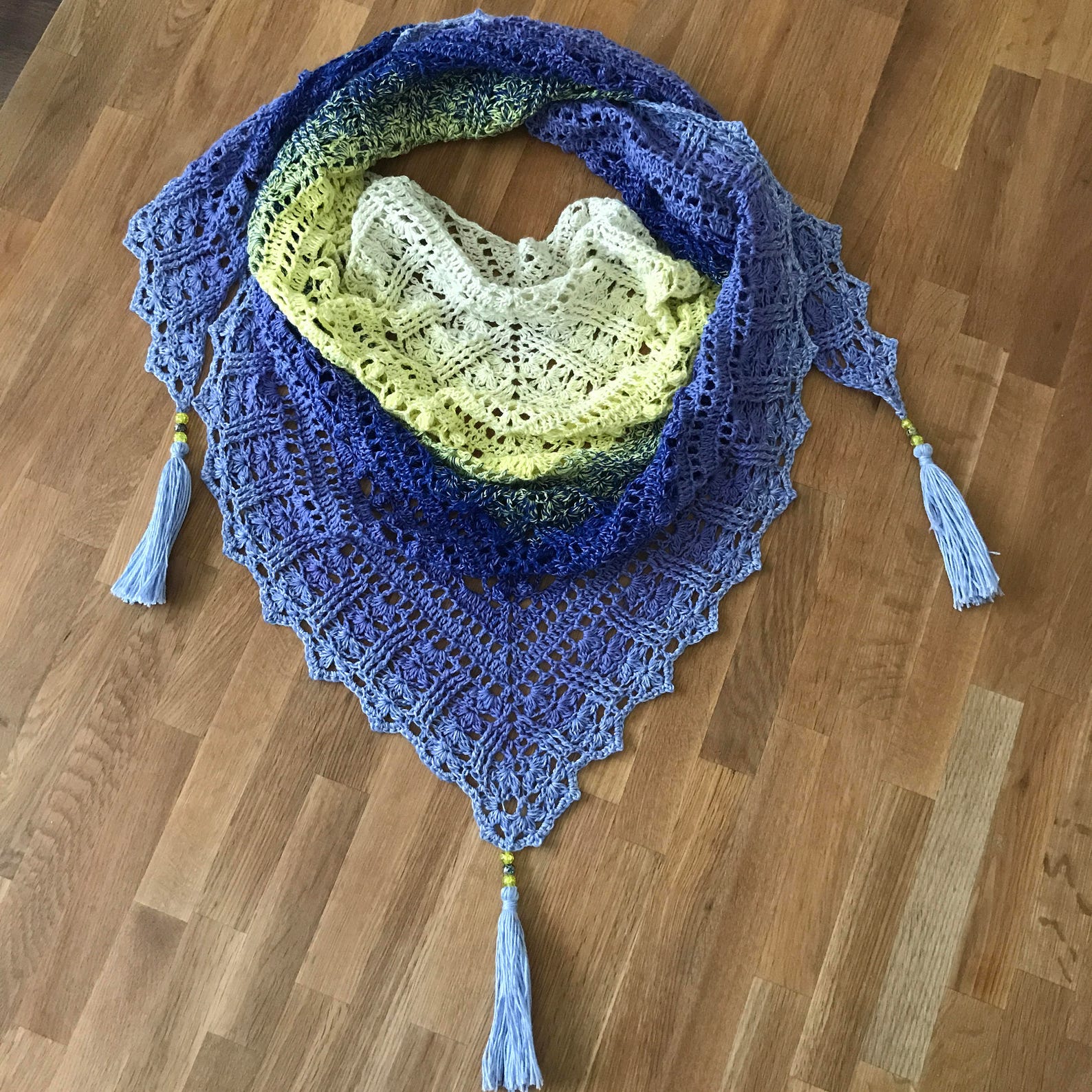 PDF Crochet Shawl Pattern Custard Cream - Etsy