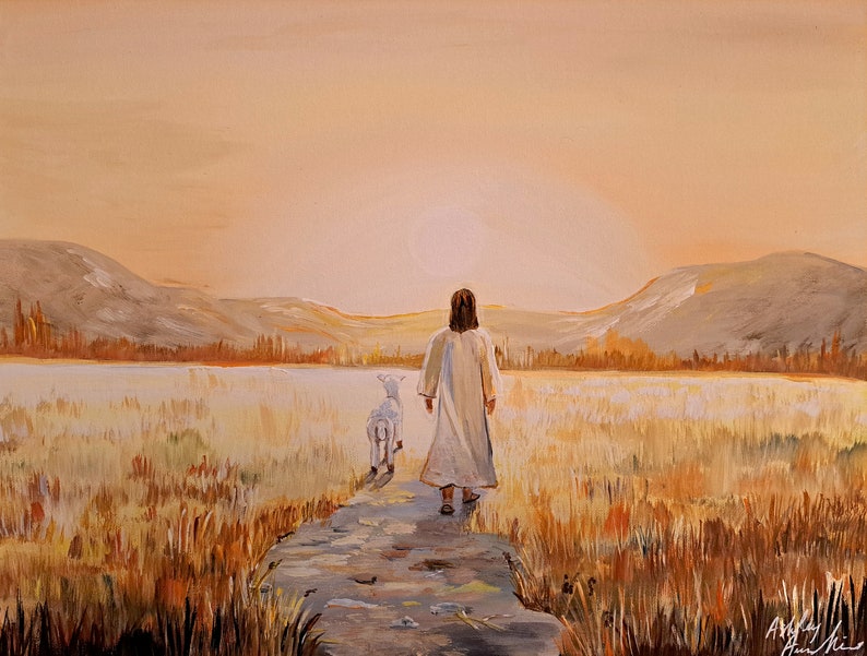 Lost Sheep Art, Parable of the Lost Sheep, Jesus Leaves the 99 ...