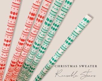 Candy Cane Straw | Etsy