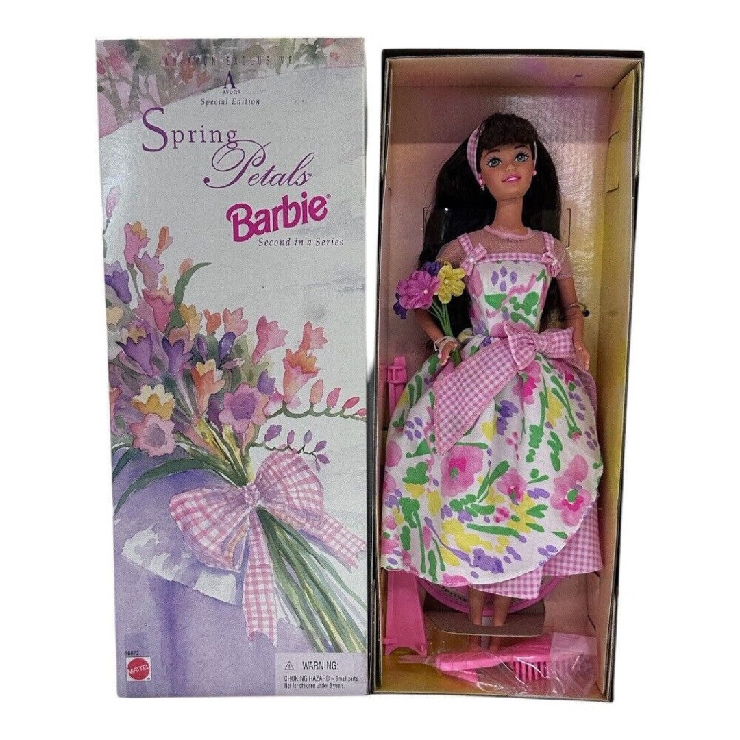 Avon Spring Petals Barbie Doll Brunette Special Edition Mattel VINTAGE ...