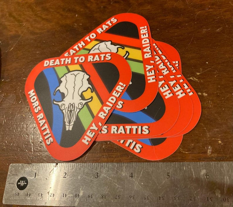 ARC RAIDERS - Death to Rats Sticker 4 Inches/ 10.16CM Across - Etsy