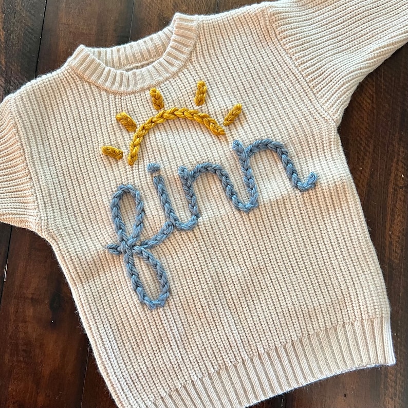Add a Custom Design to Embroidered Sweater - This is NOT a Listing for ...