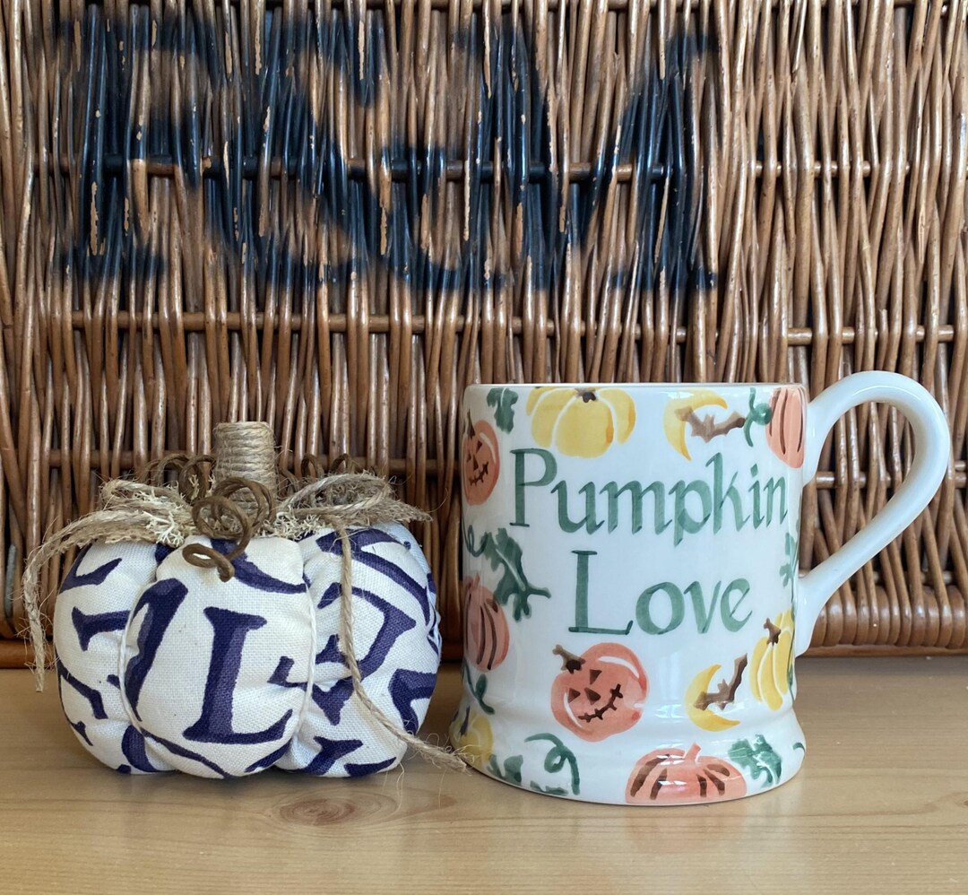 Small Rustic Emma Bridgewater Fabric Pumpkin - Etsy