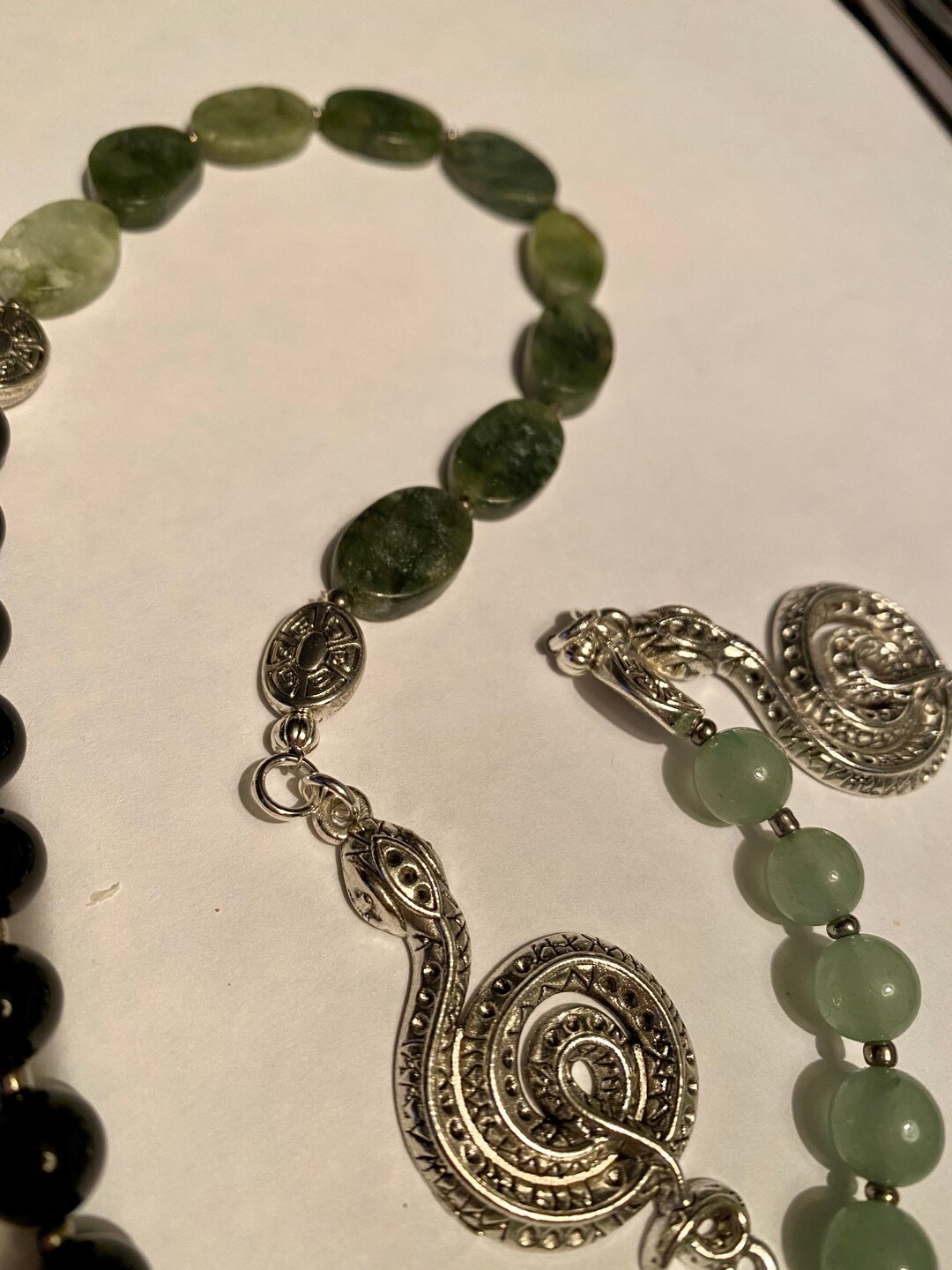 Serpent Energy / Snake Prayer Beads/ Devotional Beads/ Witches Ladder ...