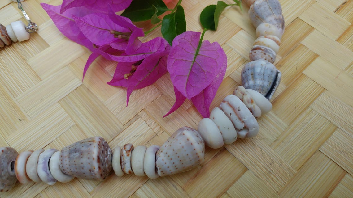 Maui Cone Shell and Puka Shell Necklace - Etsy