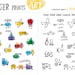 Print and Play, Digital, Kids Finger Prints Pintables, Kids Activity ...