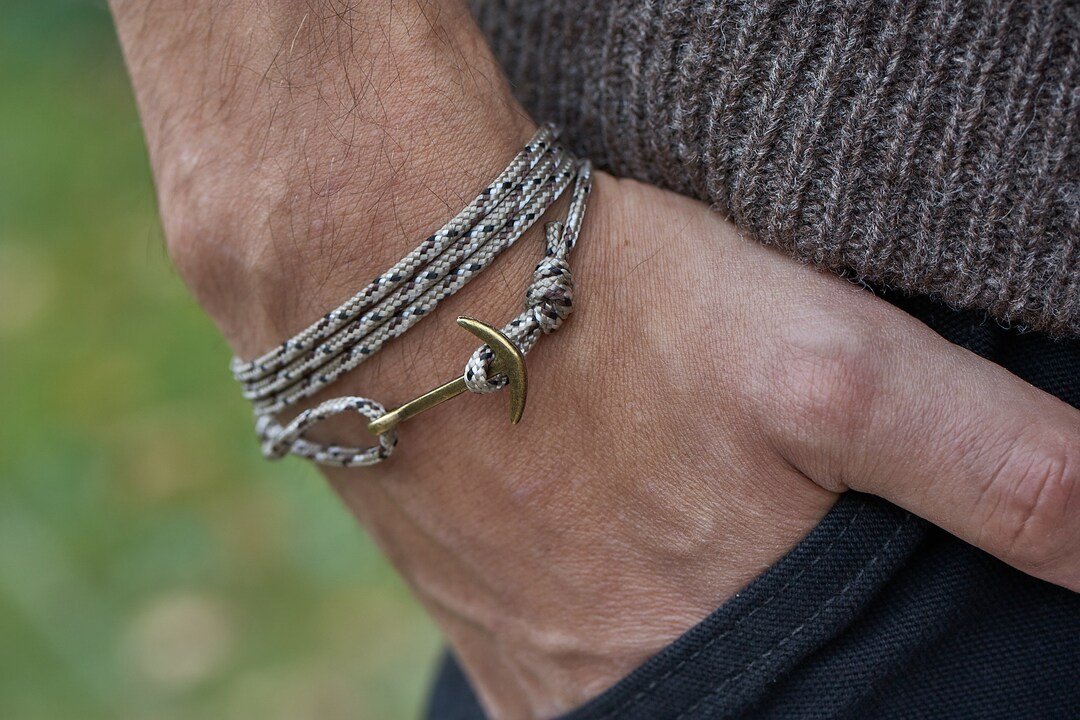 Handmade Jewelry for Him and Her Anchor Bracelet Unisex Men Handmade ...