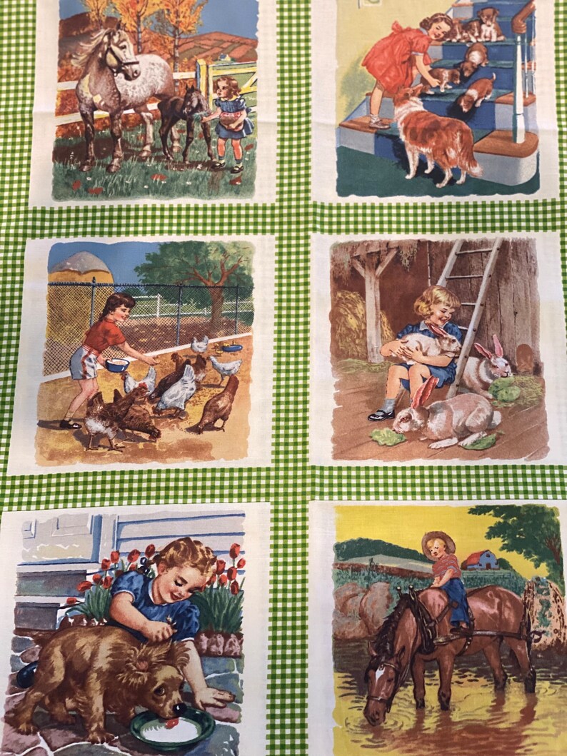 American Jane Potluck Panels Farm Vintage HTF - Etsy