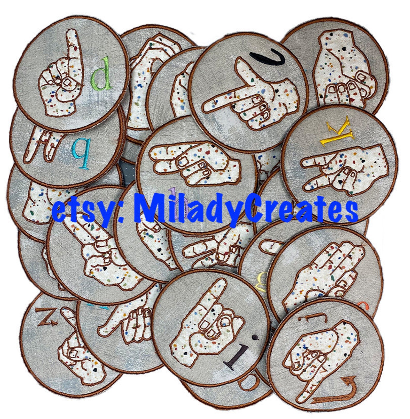 American Sign Language ASL Learning Patches - Etsy