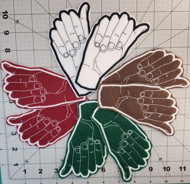 ASL Alphabet Sew on / Iron on Patches FINGERSPELLED WORDS - Etsy