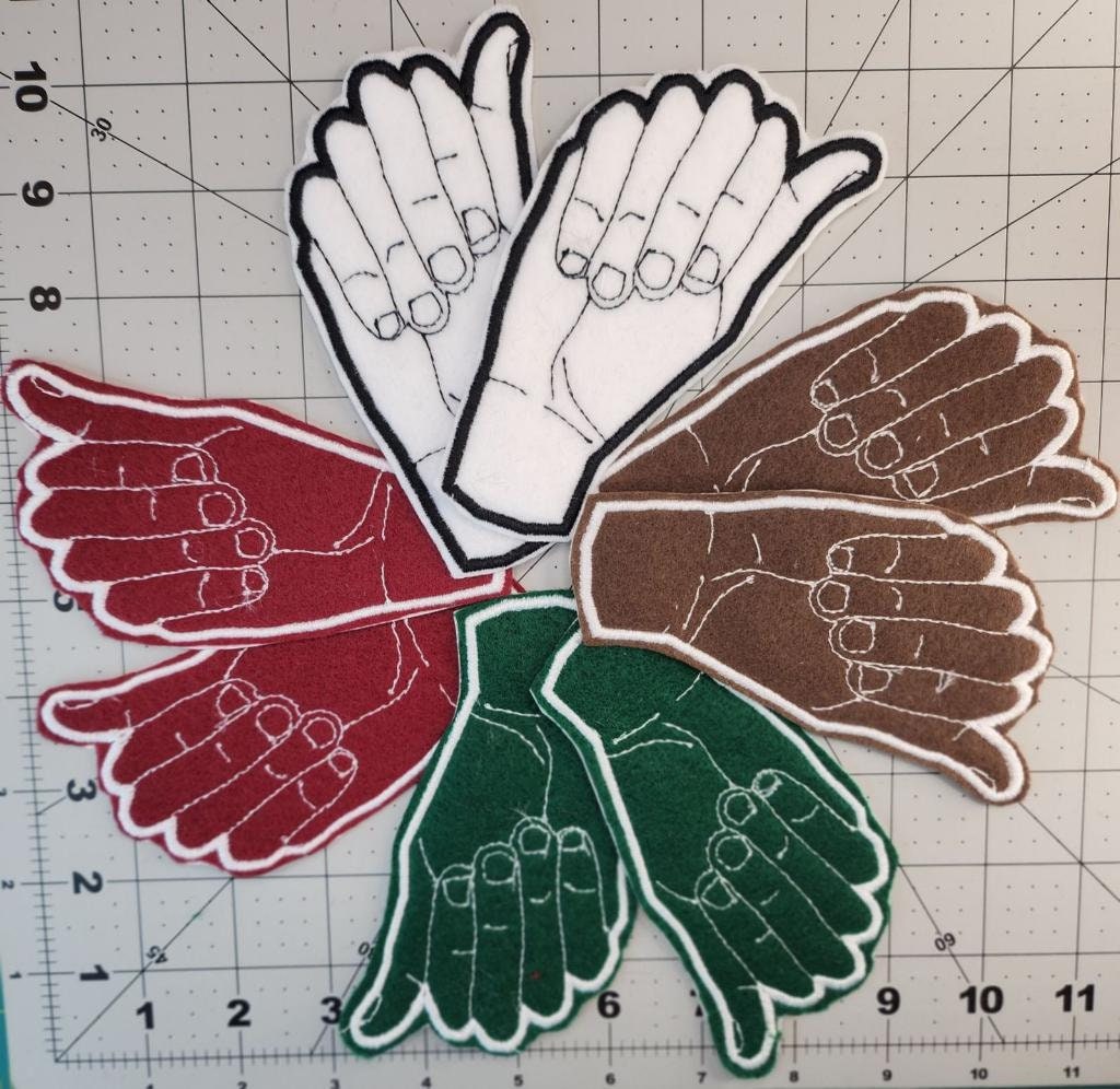 ASL Alphabet Sew on / Iron on Patches FINGERSPELLED WORDS - Etsy