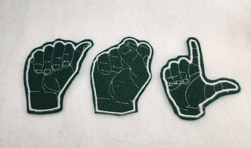 ASL Alphabet Sew on / Iron on Patches FINGERSPELLED WORDS - Etsy