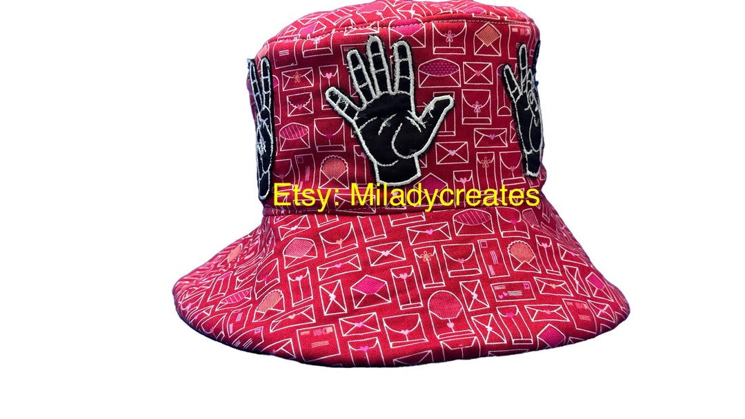 Reversible Bucket Hats With ASL Patches - Etsy