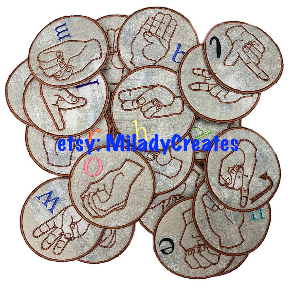 American Sign Language ASL Learning Patches - Etsy